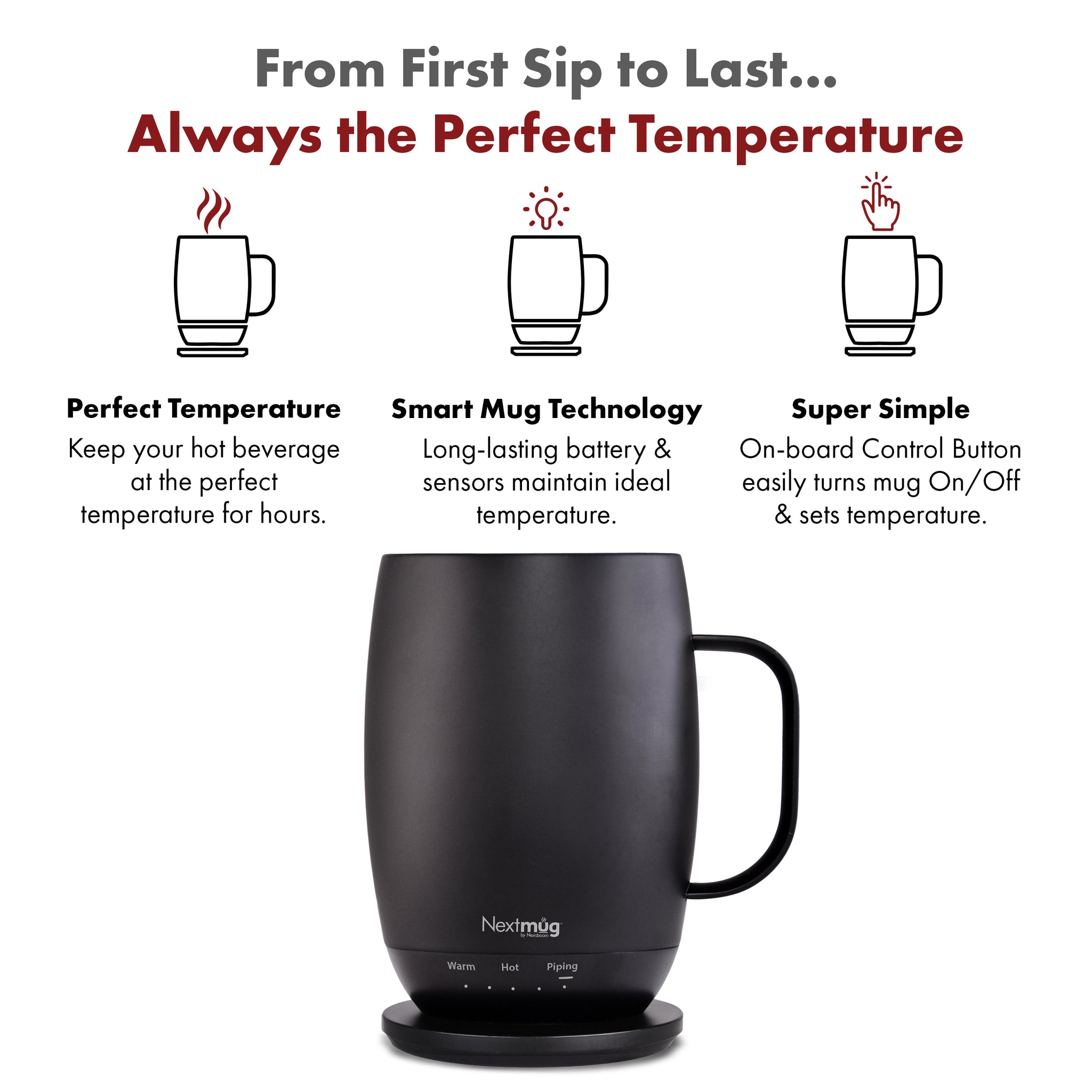 Nextmug Plus (18 oz.) & Nextmug Go (16 oz.) Bundle